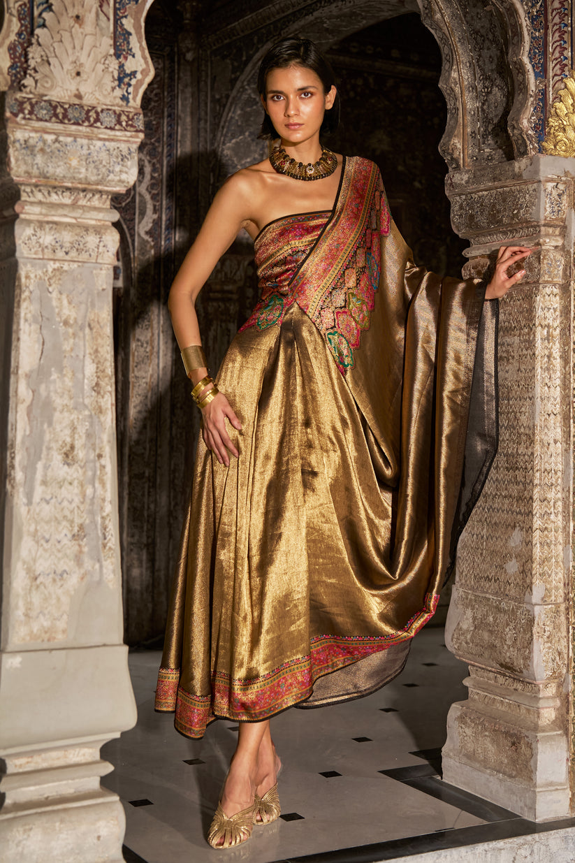 Dash and Dot - ONE-SHOULDER BENARES WEAVE GOWN | Online Store – dash ...