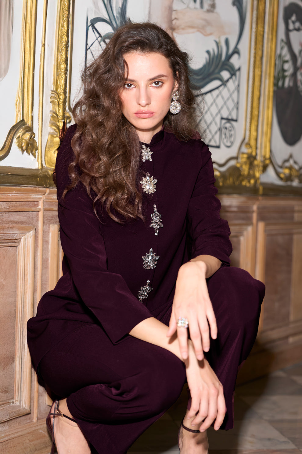 Dash and Dot - CRYSTAL BUTTON BLAZER | Online Store – dash and dot